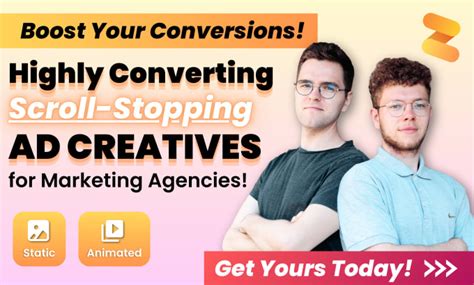 Create 6 Conversion Optimized Static And Animated Ad Creatives By