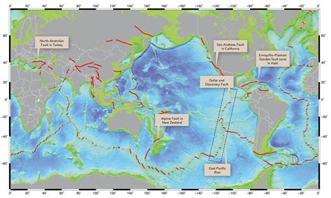 Transform Fault Map