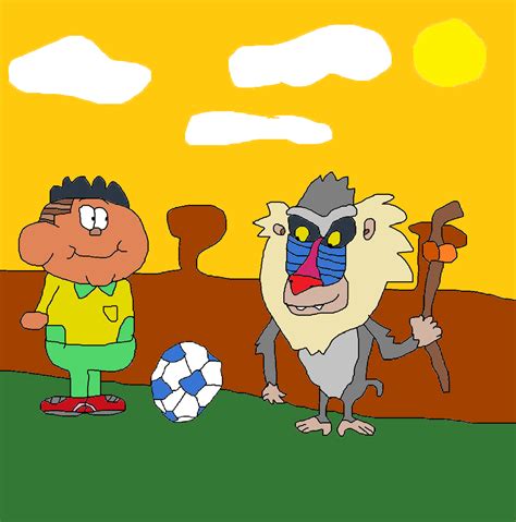 Daniel Sissou And Erico Meeting Rafiki By Sidabathetoonlord Deviantart Stuff Fan Art Fun