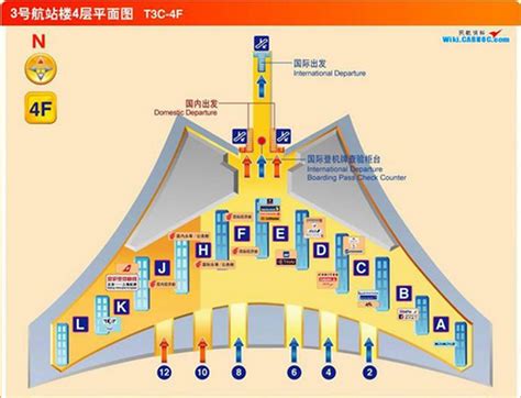 首都机场地图分布图 千图网