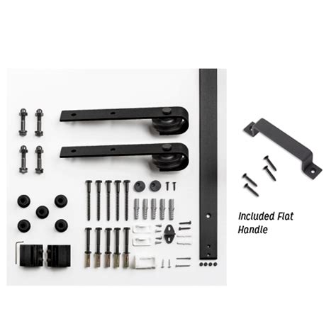 Sierra Barn Door Kit Pine Slab With Matte Black Hardware Sierra Barn Door