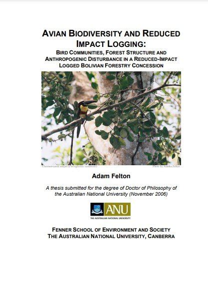 Avian Biodiversity And Reduced Impact Logging Ibif