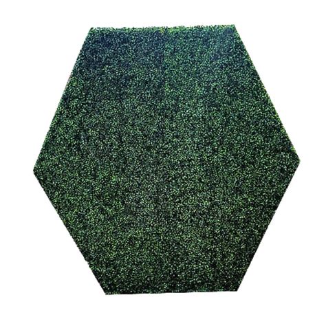Hexagon Solid Grass Wall Idr Decor Rentals