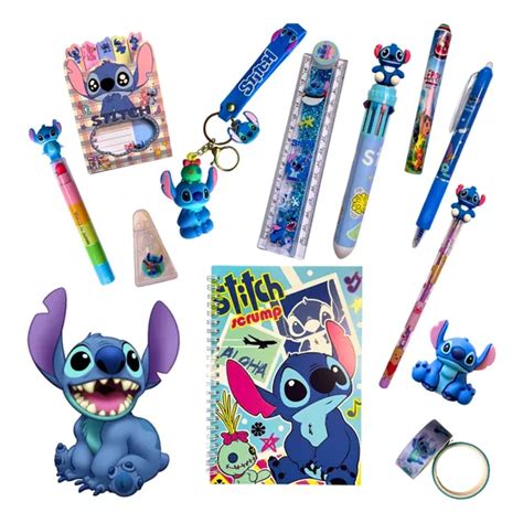 Kit Material Escolar Do Stitch Mercadolivre 📦