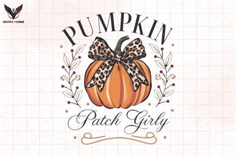 Pumpkin Patch Girly Clipart Png Graphic By Victoryhome · Creative Fabrica