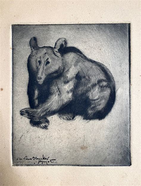 Proantic Georges Lucien Guyot 1885 1973 Process Signed In Ink And P