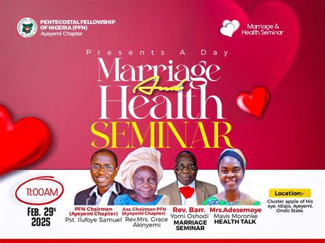 Marriage And Health Seminar Flyer Design In 2025 Health Talk Flyer