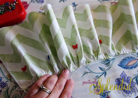 Ruffled Crib Skirt Tutorial Nursery Bedding Reveal Positively