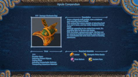 Hyrule Compendium Damage Clockwork Bug By Dragoonshadow On Deviantart