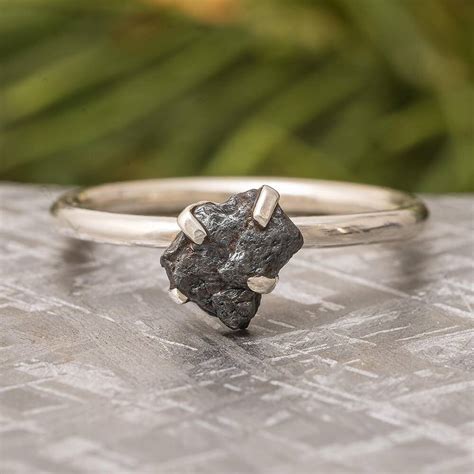 Raw Black Diamond Ring