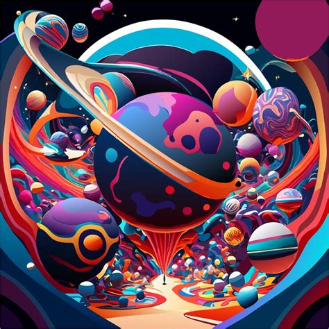 Premium Vector Incredible Hyperrealistic Space Art With Planets