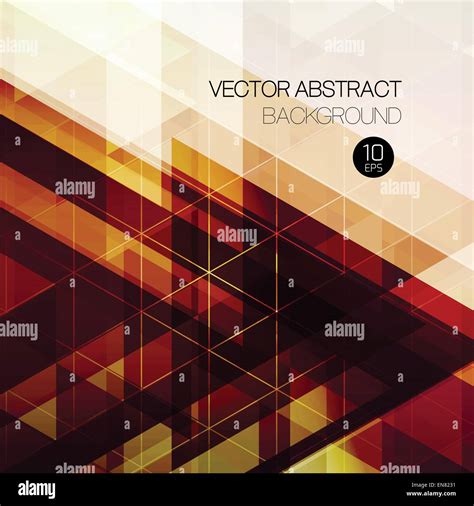 Vintage Abstract Triangular Background Vector Illustration Eps 10
