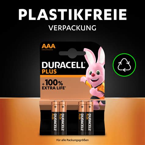 AAA Alkaline-Batterien – Duracell Plus Batterien