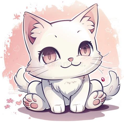 Anime White Cat