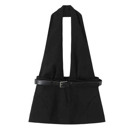 Karandot Za 2025 Autumn New Sexy Style Fashion Metal Buckle Decoration