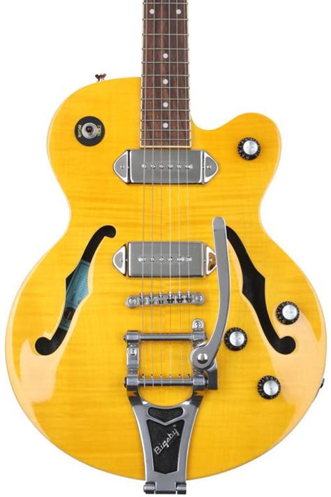 Epiphone Wildkat Semi Hollow Electric Guitar With Bigsby Antique