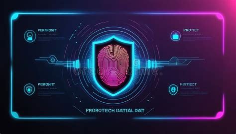 Data Security Technology Background Stock Illustration Illustration