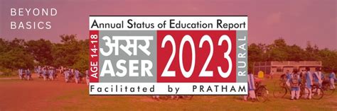 Aser Aser2023 Asersurvey Education Learning Youth India Rural