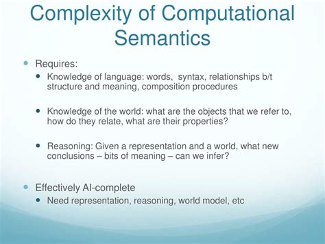 Ppt Computational Semantics Powerpoint Presentation Free Download