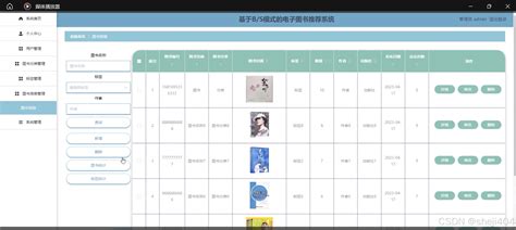 基于ssm vue基于b s模式的电子图书推荐系统【开题 程序 论文】 csdn博客