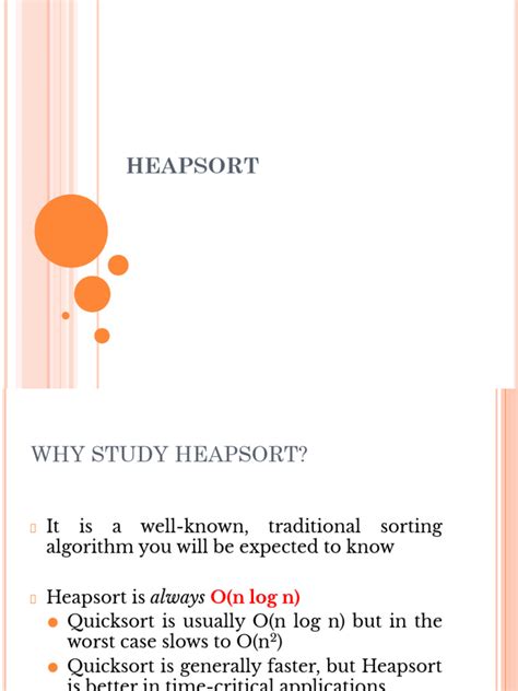 5heapsortppt Pdf Algorithms And Data Structures Algorithms