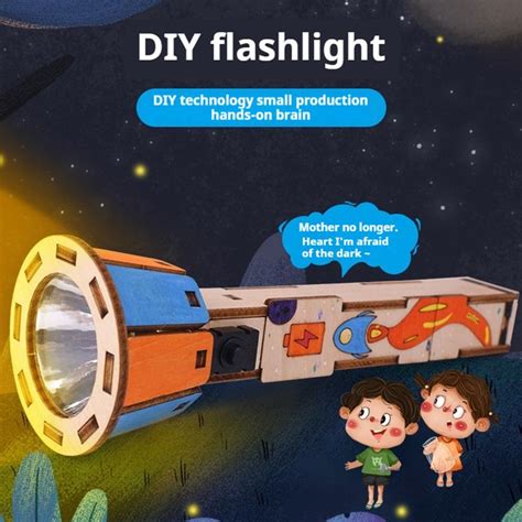 Diy Flashlight Science Kit Self Made Handcrafted Assembly Electrical