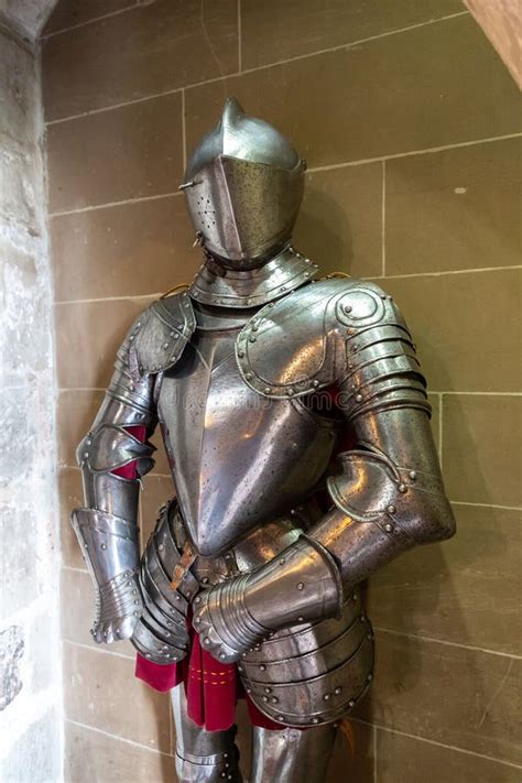 Interior Of Warwick Castle Is A Medieval Castle Uk Editorial Image Image Of Metal Shield