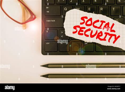 Conceptual Caption Social Security Business Showcase Assistance From