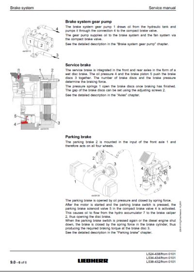 Liebherr L524 L534 L538 Wheel Loader Service Manual