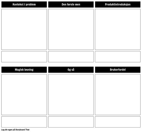 Product Solution Benefit Template Storyboard Av No Examples