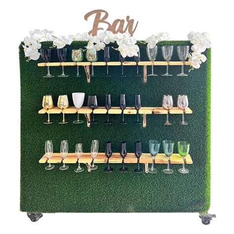 Grass Hedge Champagne Wall For Hire Ueg Event Rentals