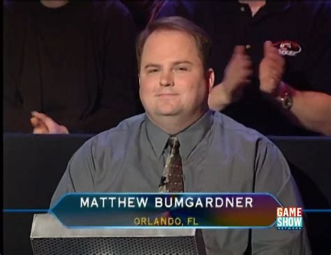 Matthew Bumgardner Who Wants To Be A Millionaire Wiki Fandom