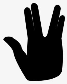 Spock Vulcan Salute Clip Art Live Long And Prosper Vector Hd Png