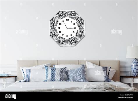 Unique High Quality Handmade Geometric Wooden Wall Clock Inspired By
