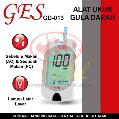 Jual Paket Lengkap Alat Cek Gula Darah Glucometer Ges Gd 013 Shopee