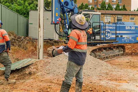 Cased Piles Segmental Casing Australian Piling Group