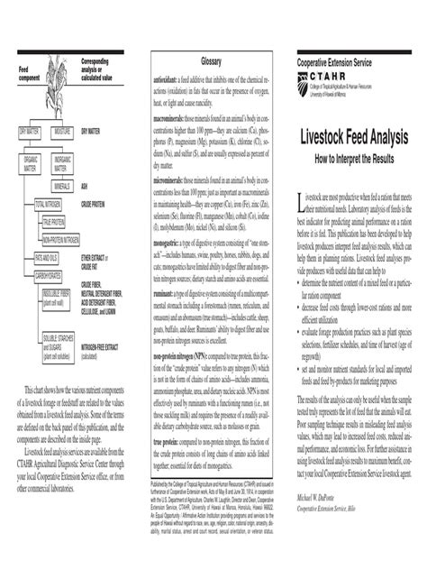Livestock Feed Analysis Pdf Dietary Fiber Diet And Nutrition
