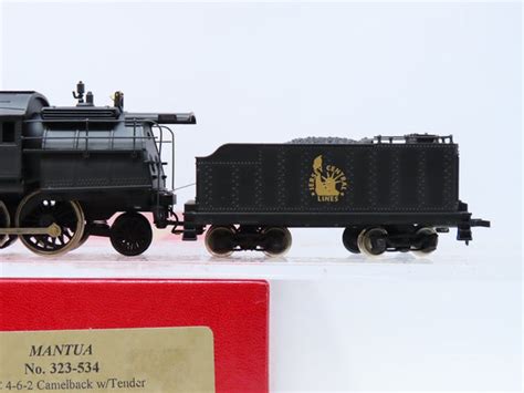 Ho Scale Mantua 323 534 Njc Jersey Central 4 6 2 Camelback Steam Locom