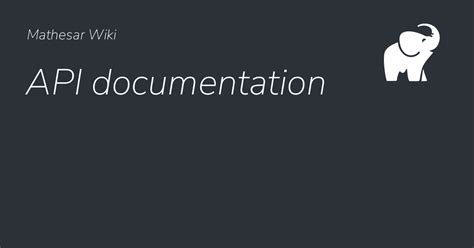 Api Documentation Mathesar Wiki