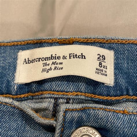 Size 29 Abercrombie And Fitch Mom High Waisted Jeans Depop