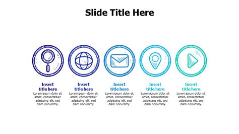 Colored Stairs Steps With Walking Man Infographic Inforgraphics Slides