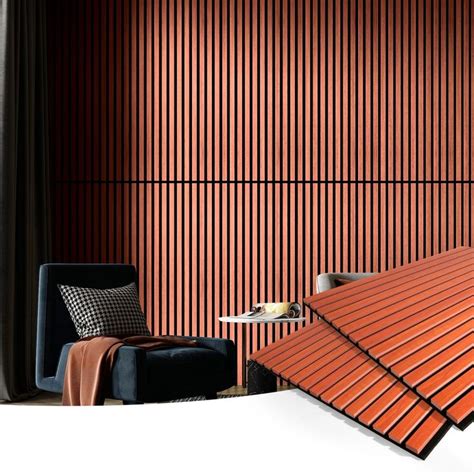 Art3d 236in X 472in Acoustic Wall Cladding Siding Boardslat Wall