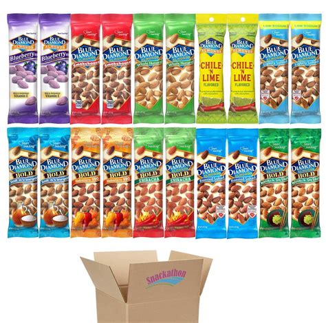 Almond Variety 10 Flavors 2 Bags Each Flavor 15 Ounce Pack Of 20