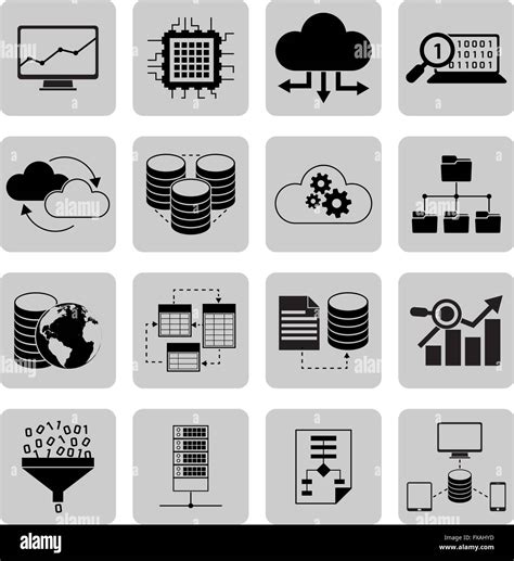 Data Analysis Icons Stock Vector Image And Art Alamy