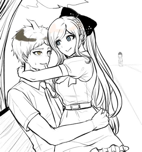 Hinata Hajime Sonia Nevermind And Souda Kazuichi Danganronpa And 1 More Drawn By Monja