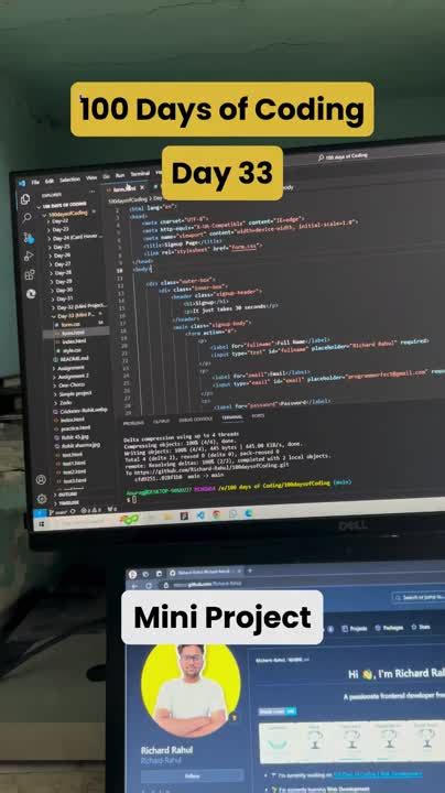 Day 33 Of 100daysofcodingchallenge Rahul Kumar Posted On The Topic Linkedin