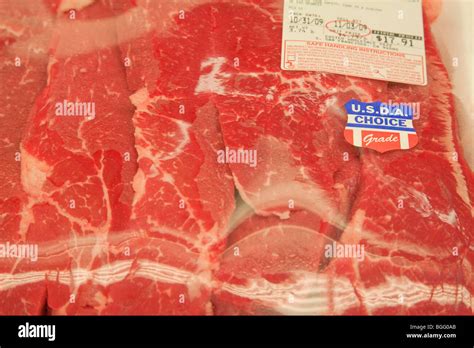 A Close Up Of Packaged Meat Beef With A Usda Choice Grade Beef Sticker Usda United States