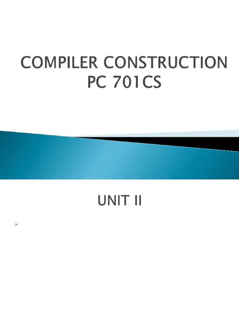 Unit 2 Part B Pdf Parsing Software Engineering