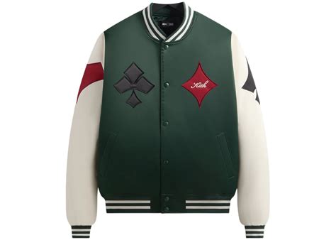 Kith X Batman Joker Satin Bomber Jacket Ivy Green Mens Fw24 Us