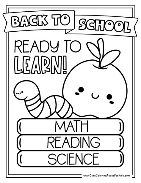 25 Back To School Coloring Pages Free Printables Artofit